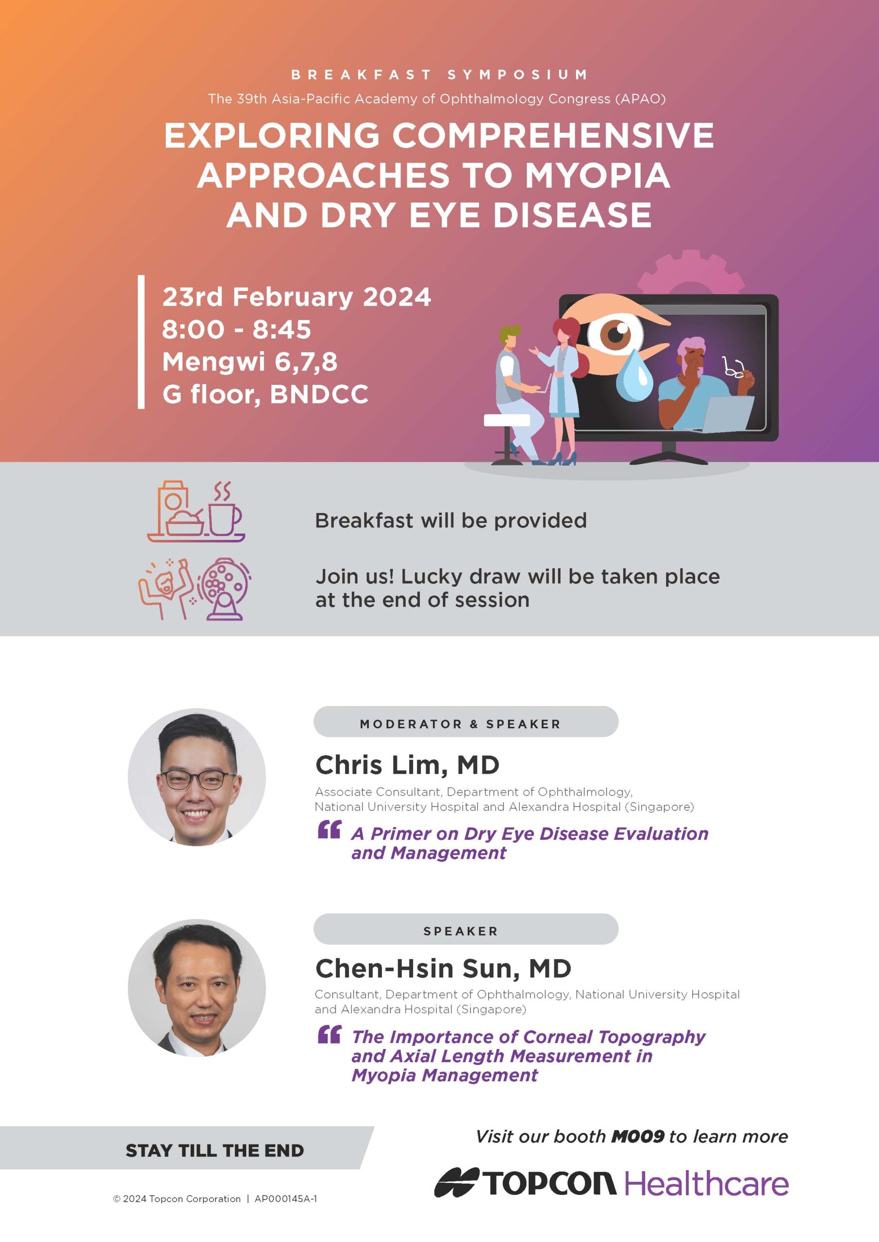 39th APAO 2024 - Breakfast Symposium - Topcon Healthcare - APAC